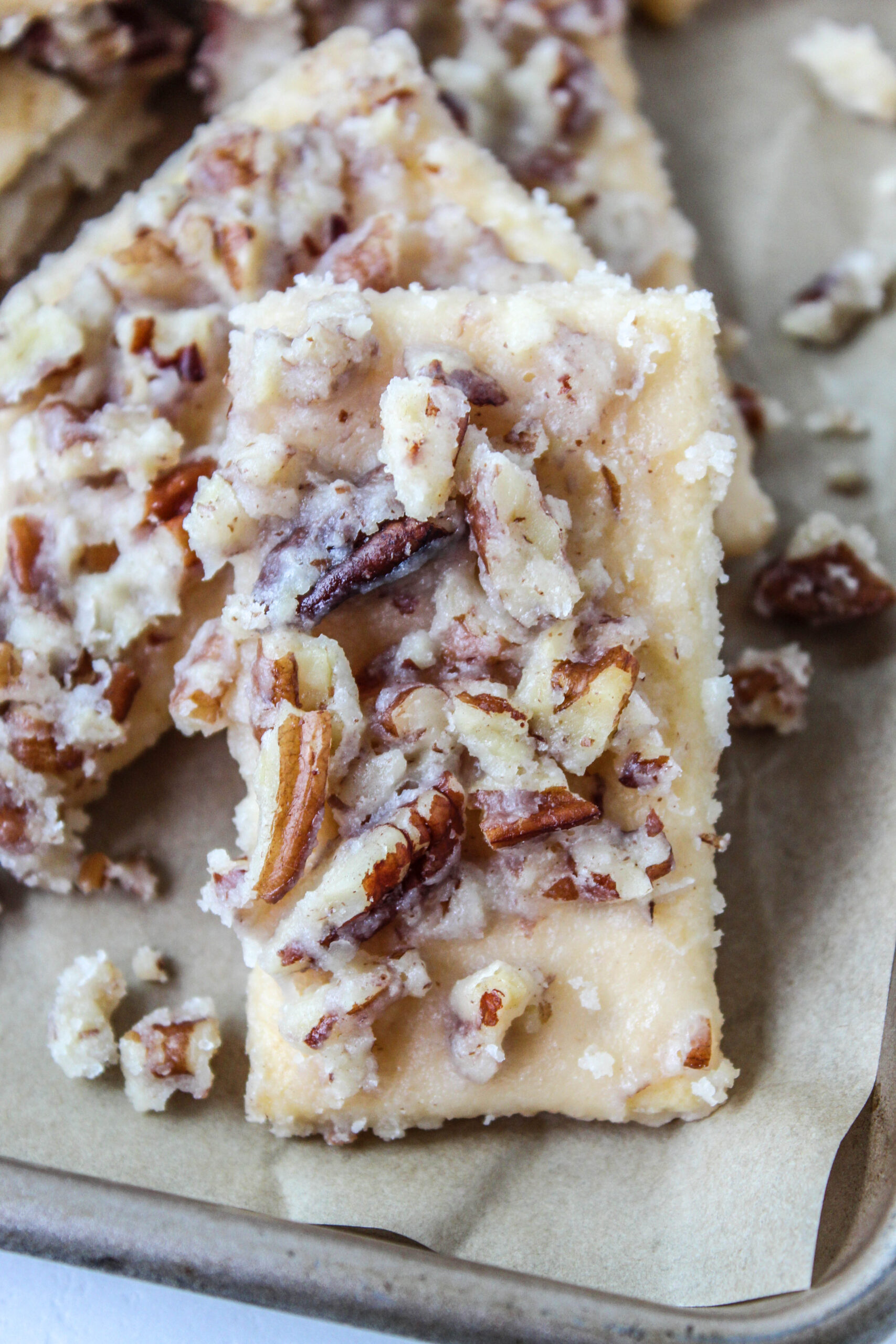 Nutty Toffee Crackers | Baking You Happier