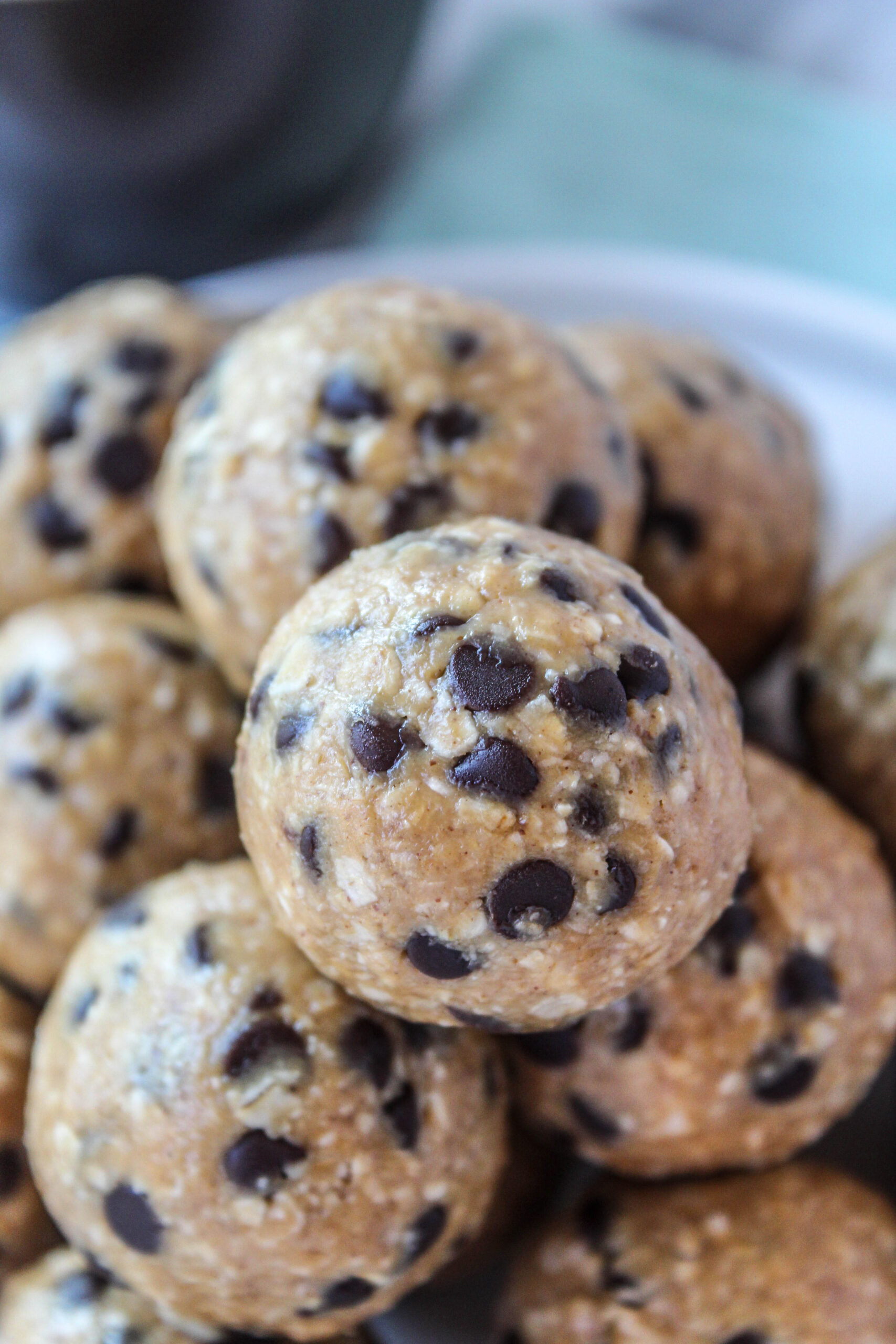 Chocolate Chip Energy Balls - Baking You Happier