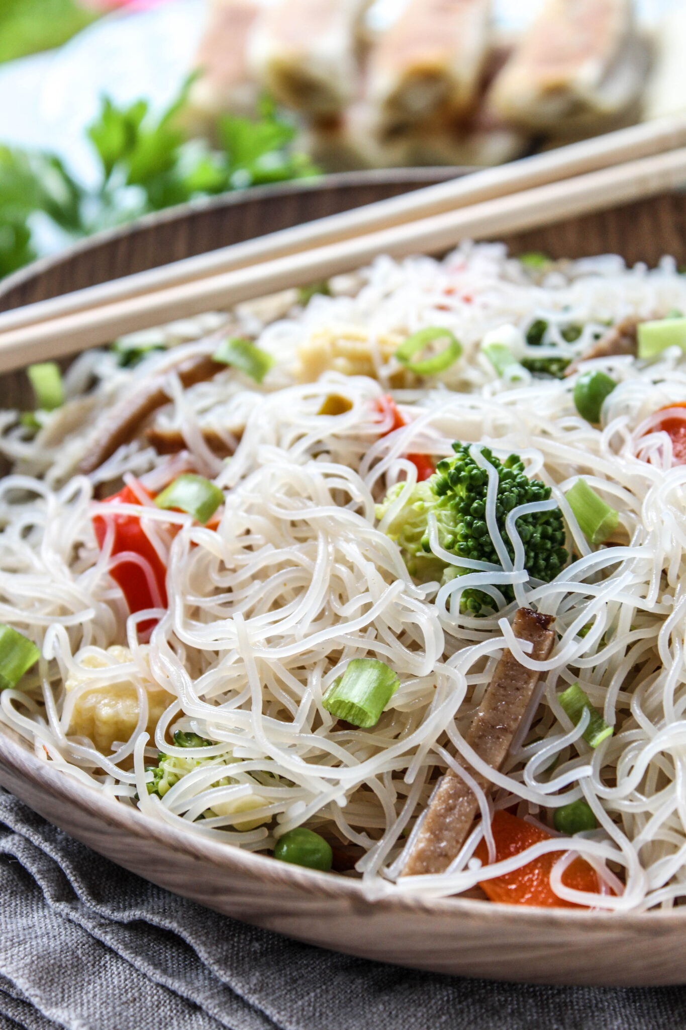 Vegetarian Pancit | Baking You Happier