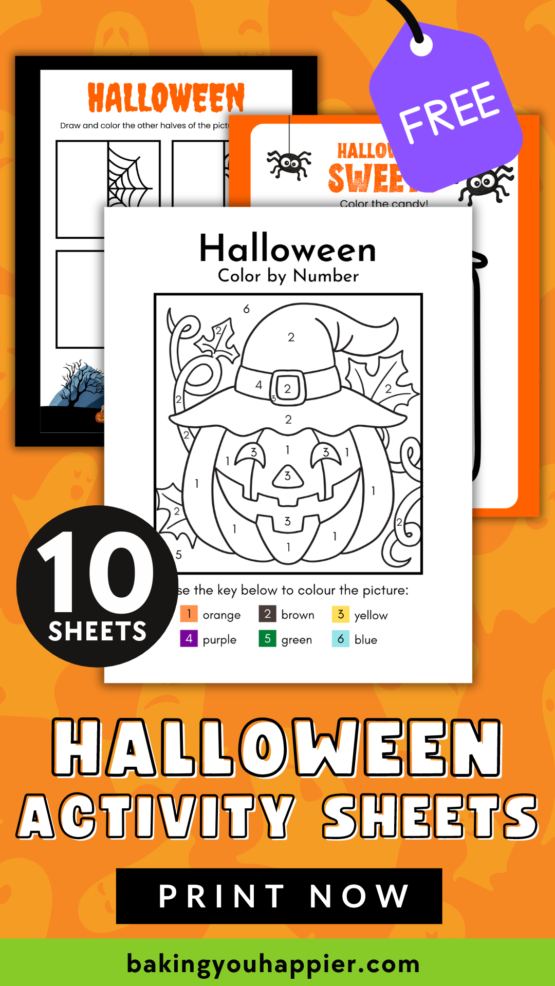 Free Printable Halloween Activity Sheets | Baking You Happier