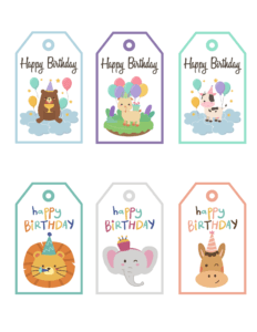 Free Printable Birthday Gift Tags - Baking You Happier