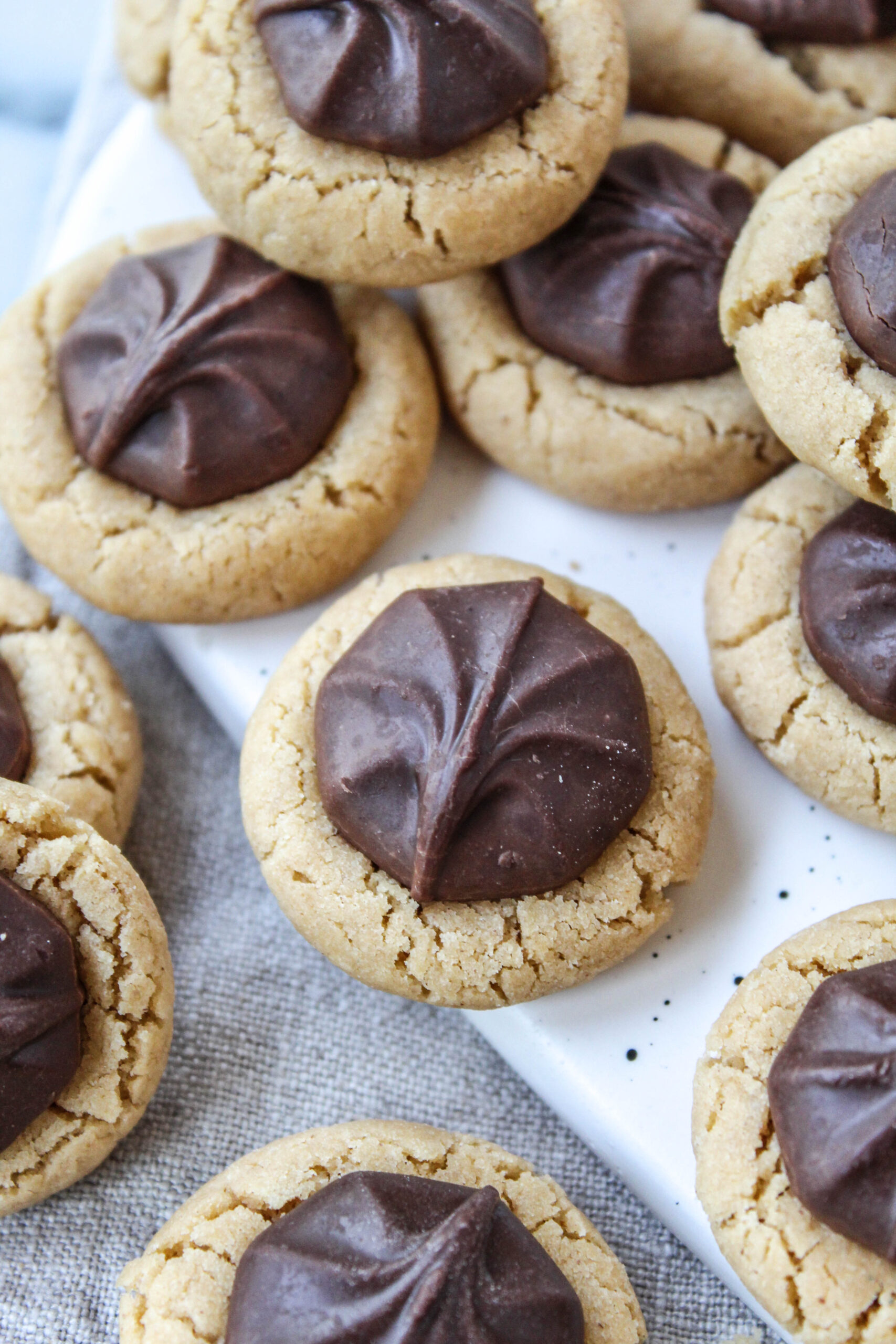 Peanut Butter Chocolate Star Cookies | Baking You Happier