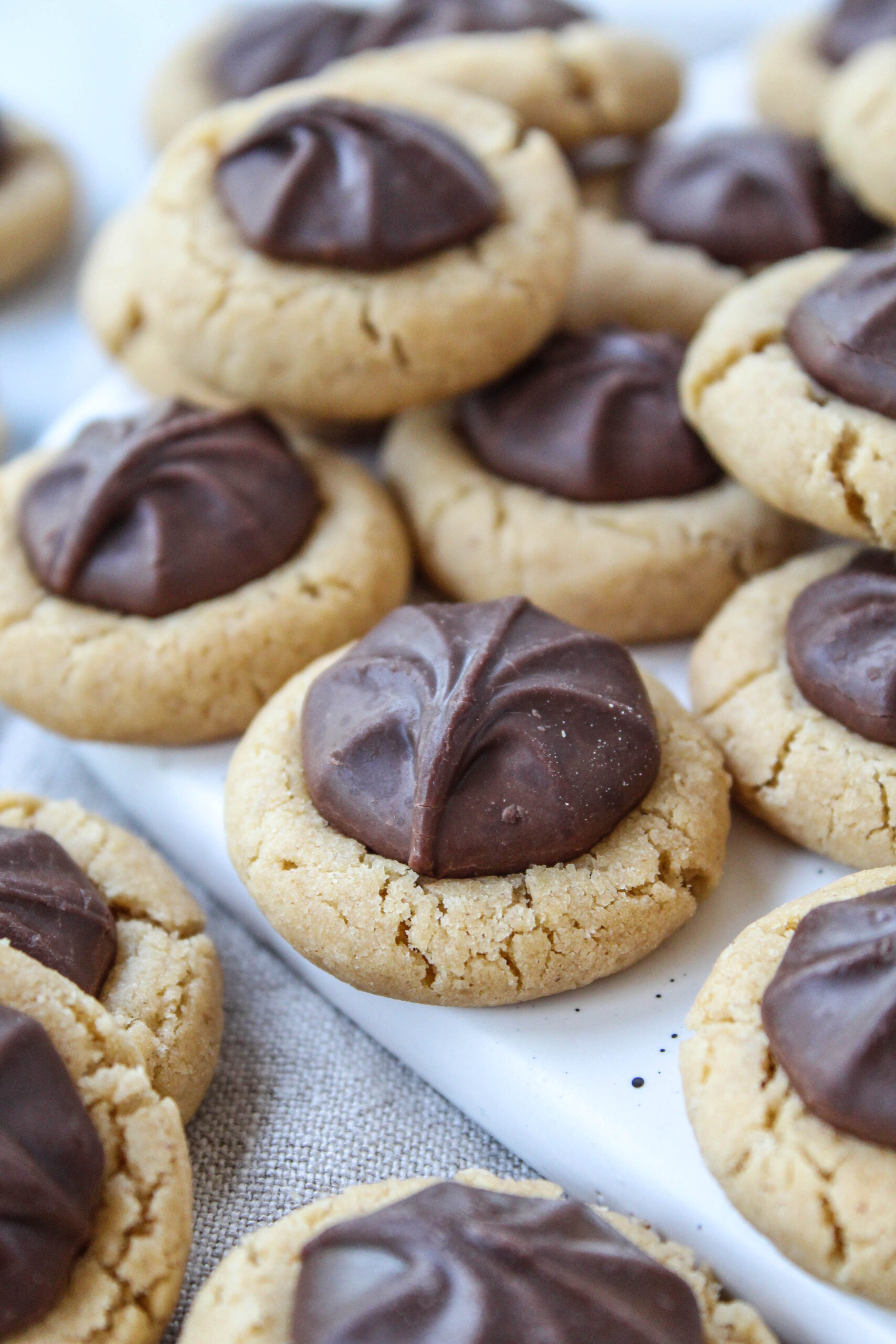 Peanut Butter Chocolate Star Cookies | Baking You Happier