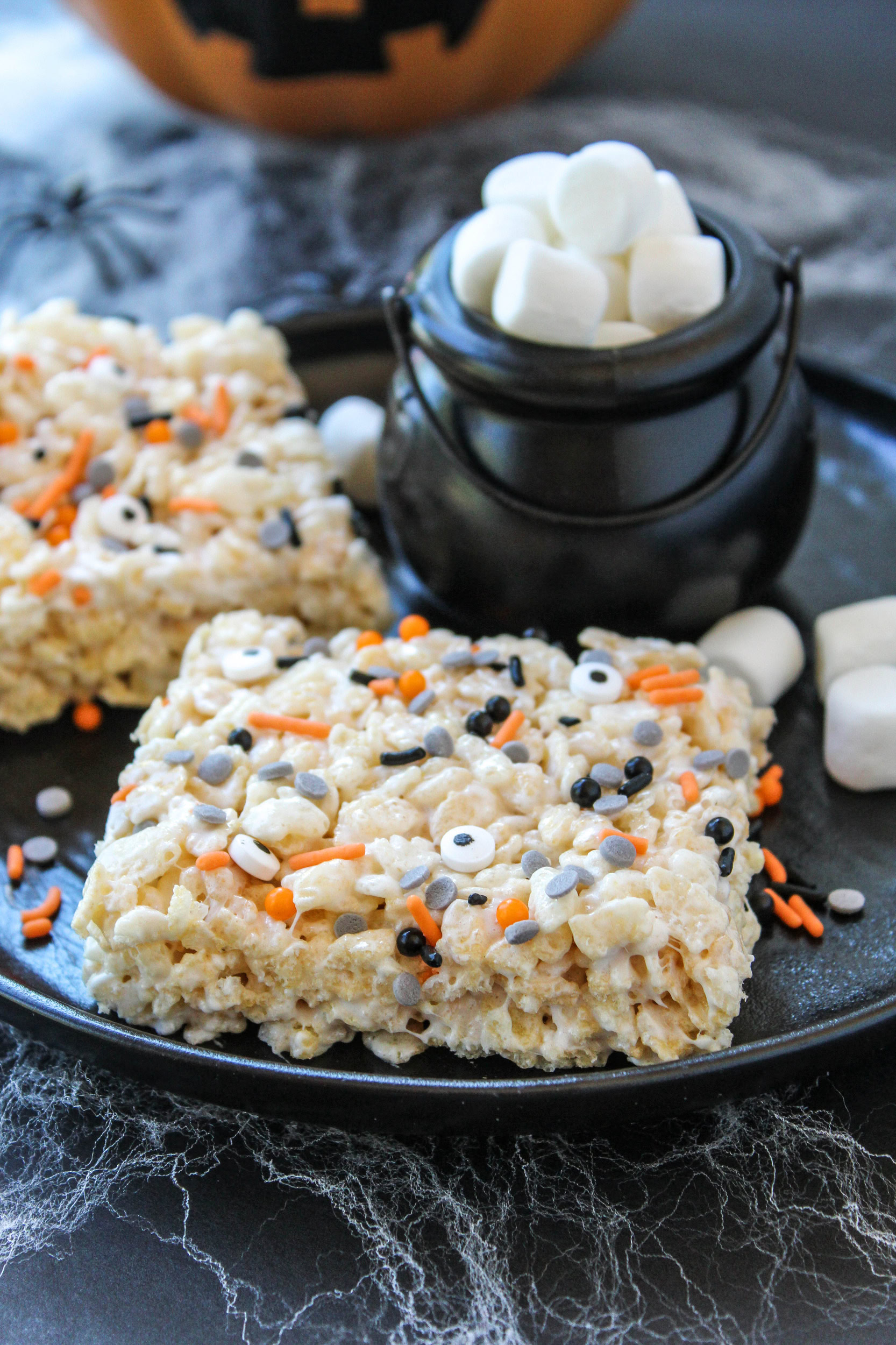 Halloween Rice Krispie Treats | Baking You Happier