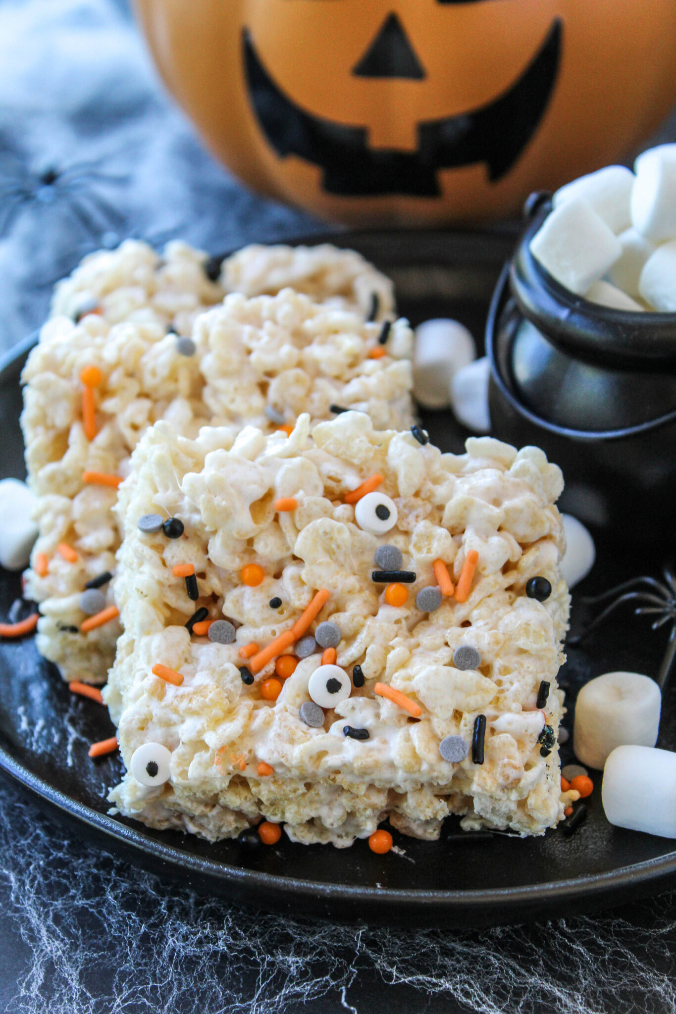 Halloween Rice Krispie Treats | Baking You Happier