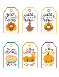 Free Printable Thanksgiving Gift Tags - Baking You Happier