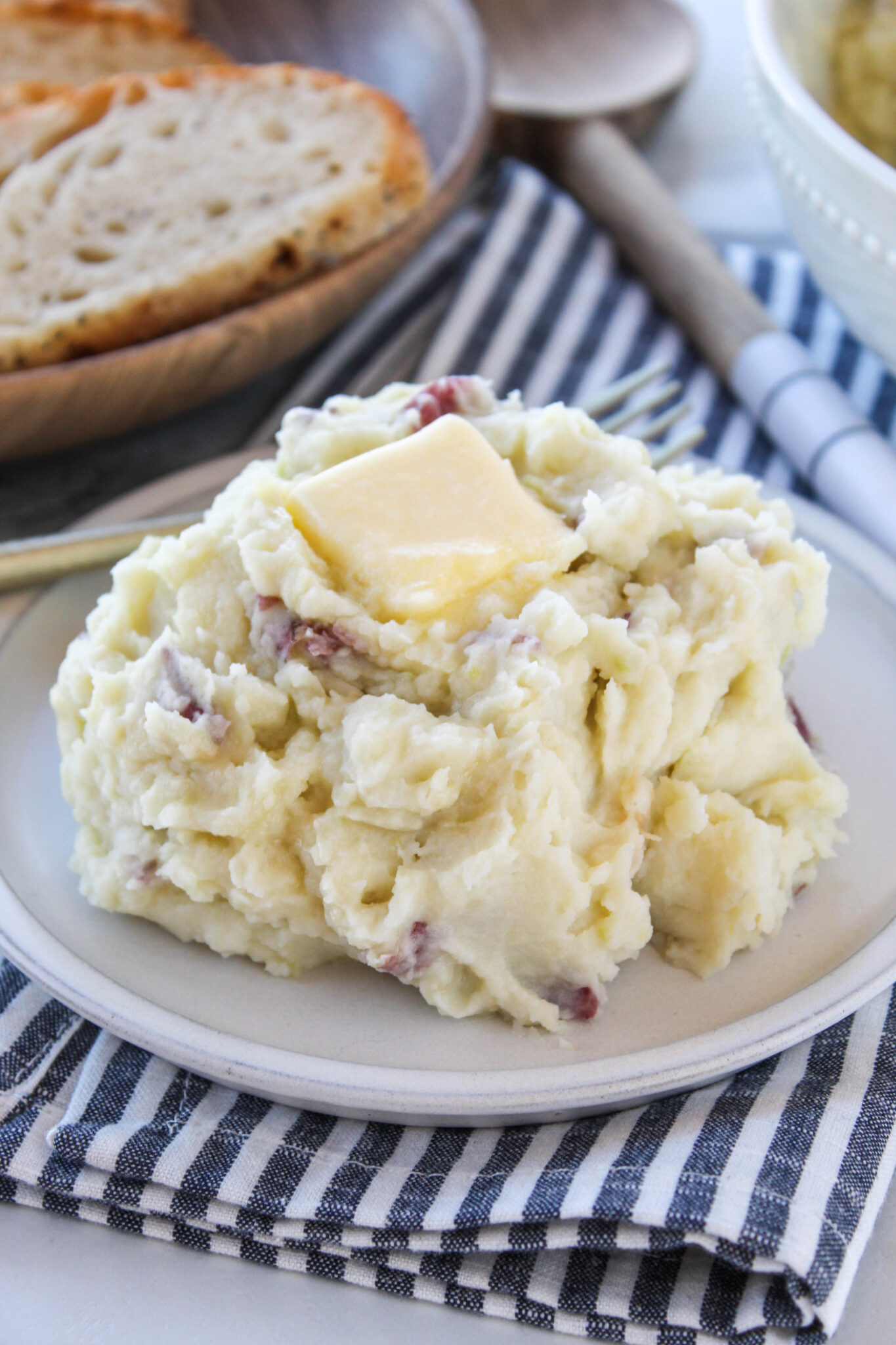 Roasted Garlic Mashed Potatoes | Baking You Happier