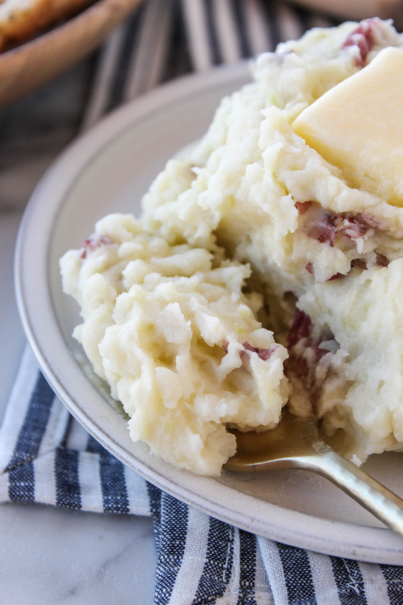 Roasted Garlic Mashed Potatoes | Baking You Happier