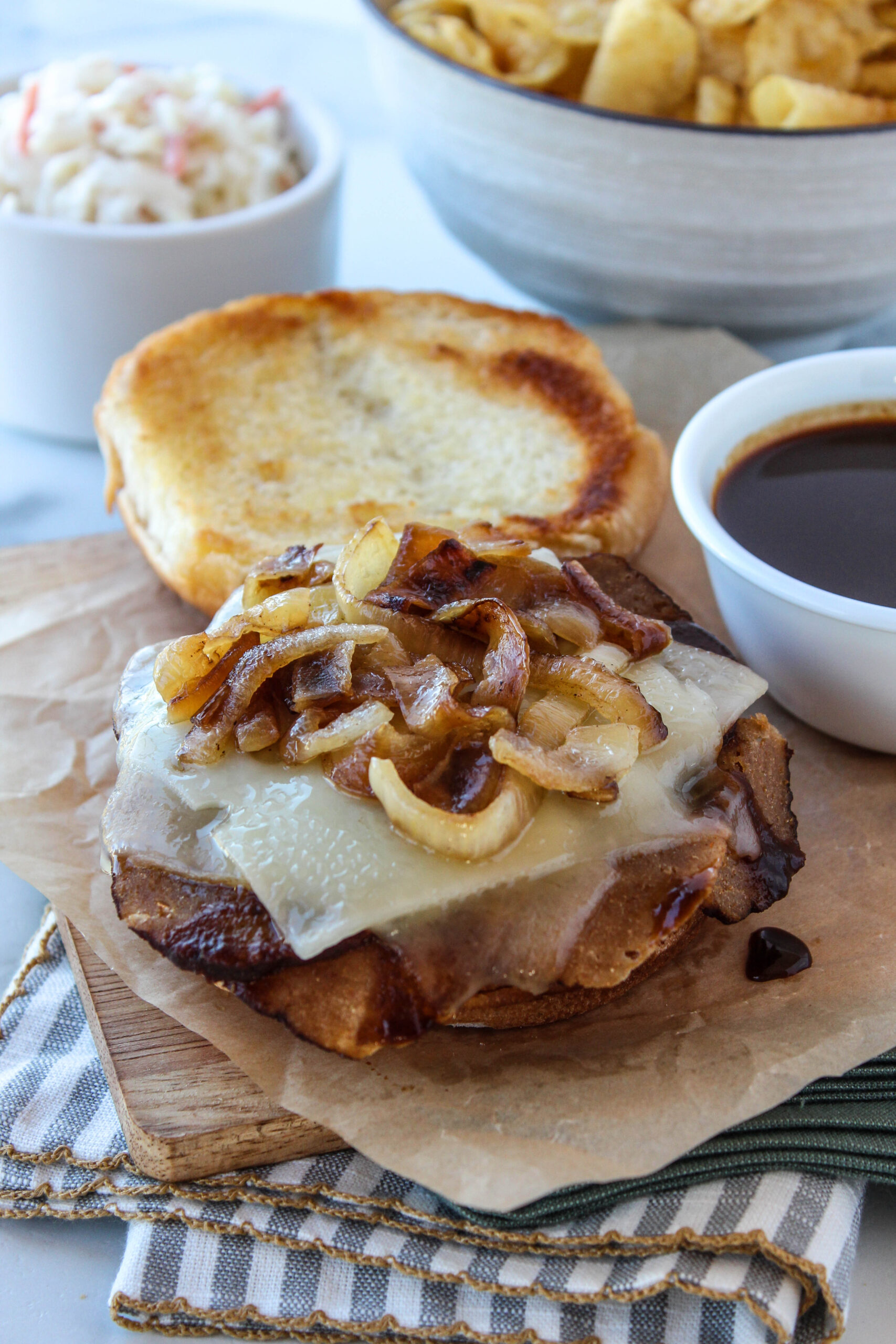 Vegetarian Roast Beef Sandwich | Baking You Happier