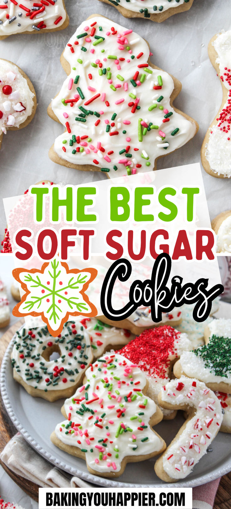 Best Soft Christmas Cutout Sugar Cookies - Baking You Happier
