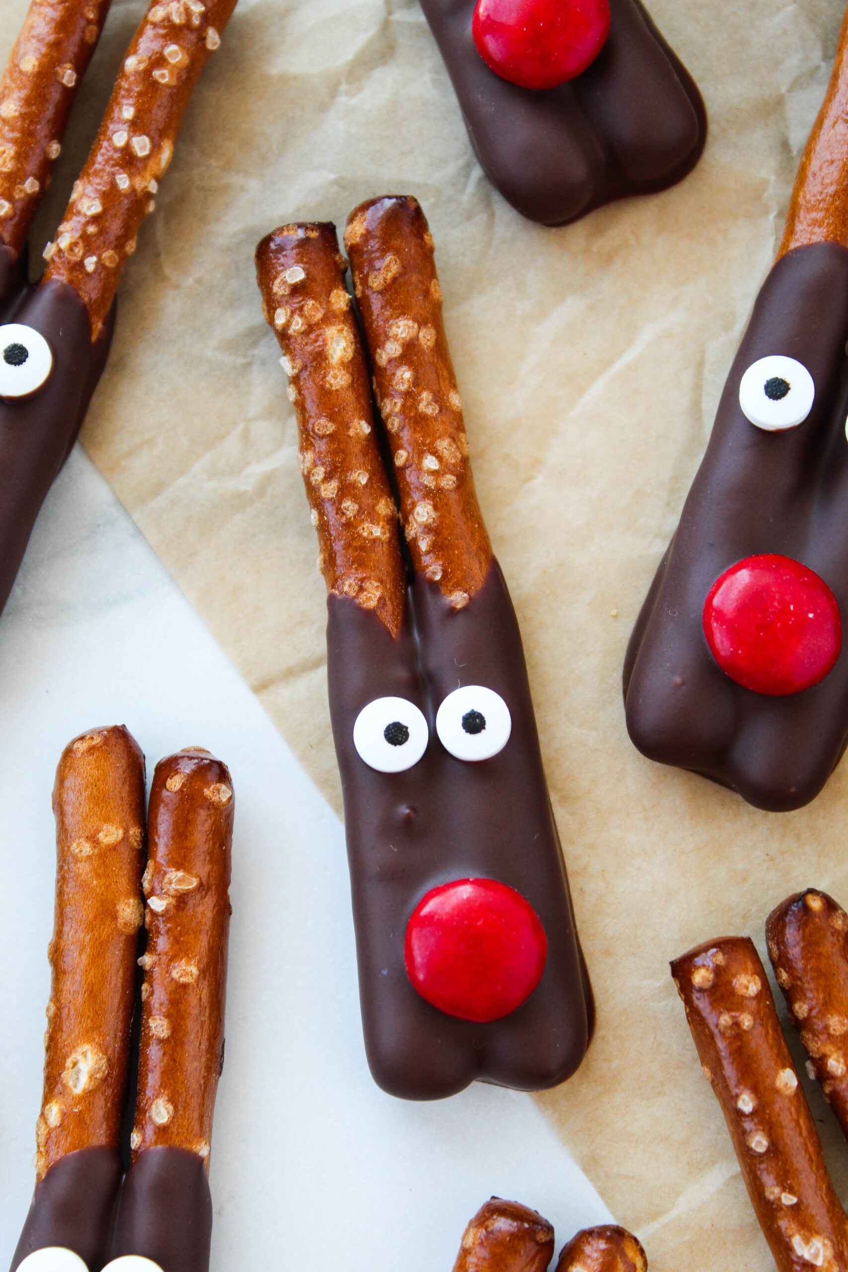 Reindeer Pretzels | Baking You Happier
