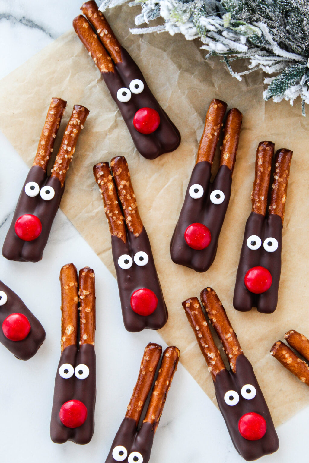 Reindeer Pretzels | Baking You Happier