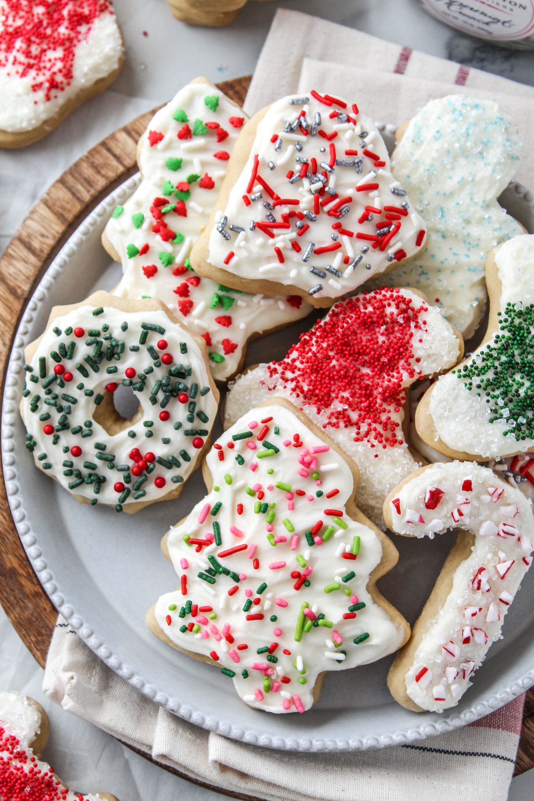 Best Soft Christmas Cutout Sugar Cookies | Baking You Happier