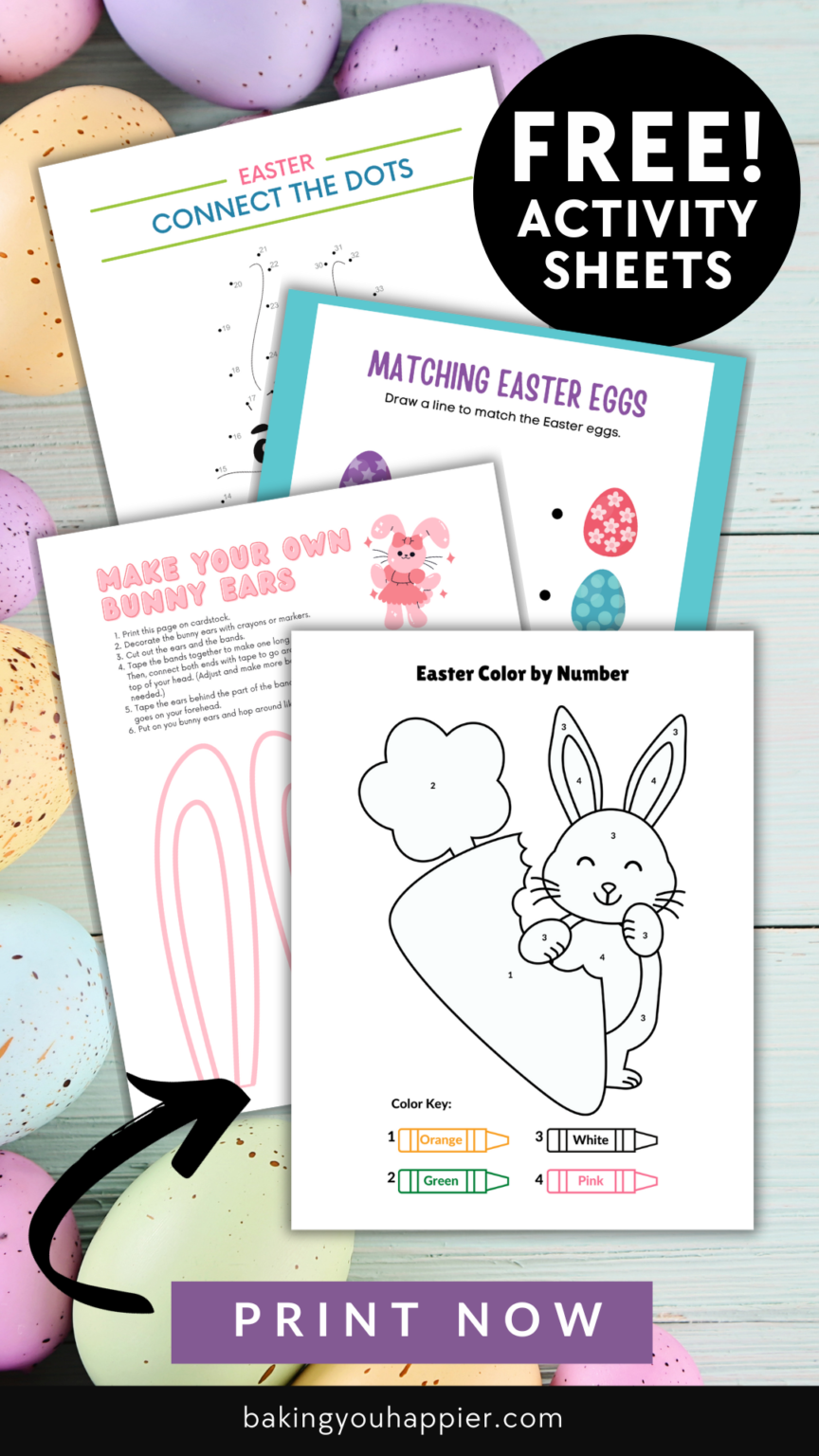 Free Printable Easter Activity Sheets - Baking You Happier