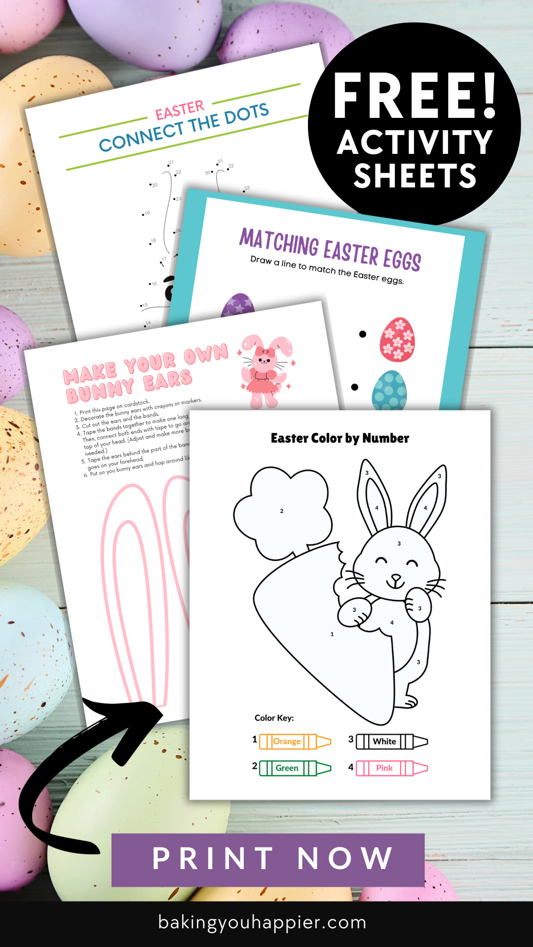 Free Printable Easter Activity Sheets | Baking You Happier