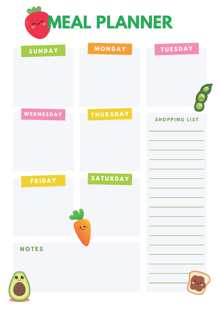 Free Printable Weekly Meal Planners | Baking You Happier