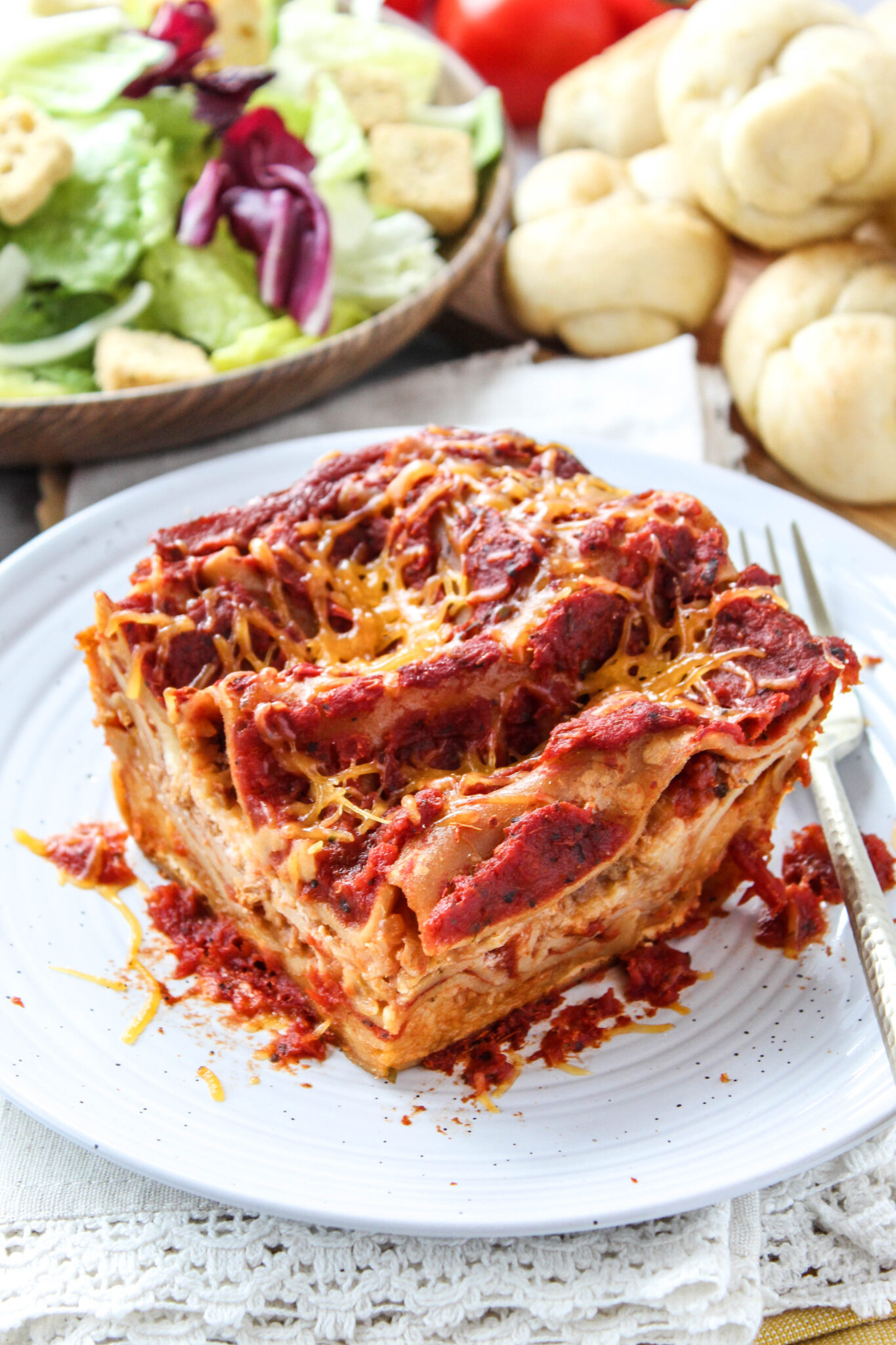 Vegetarian Lasagna | Baking You Happier