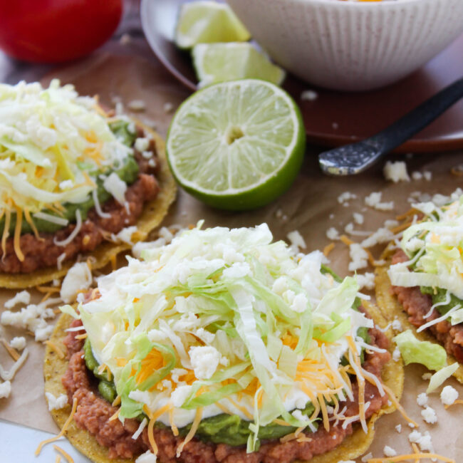 Vegetarian Tostadas - Baking You Happier