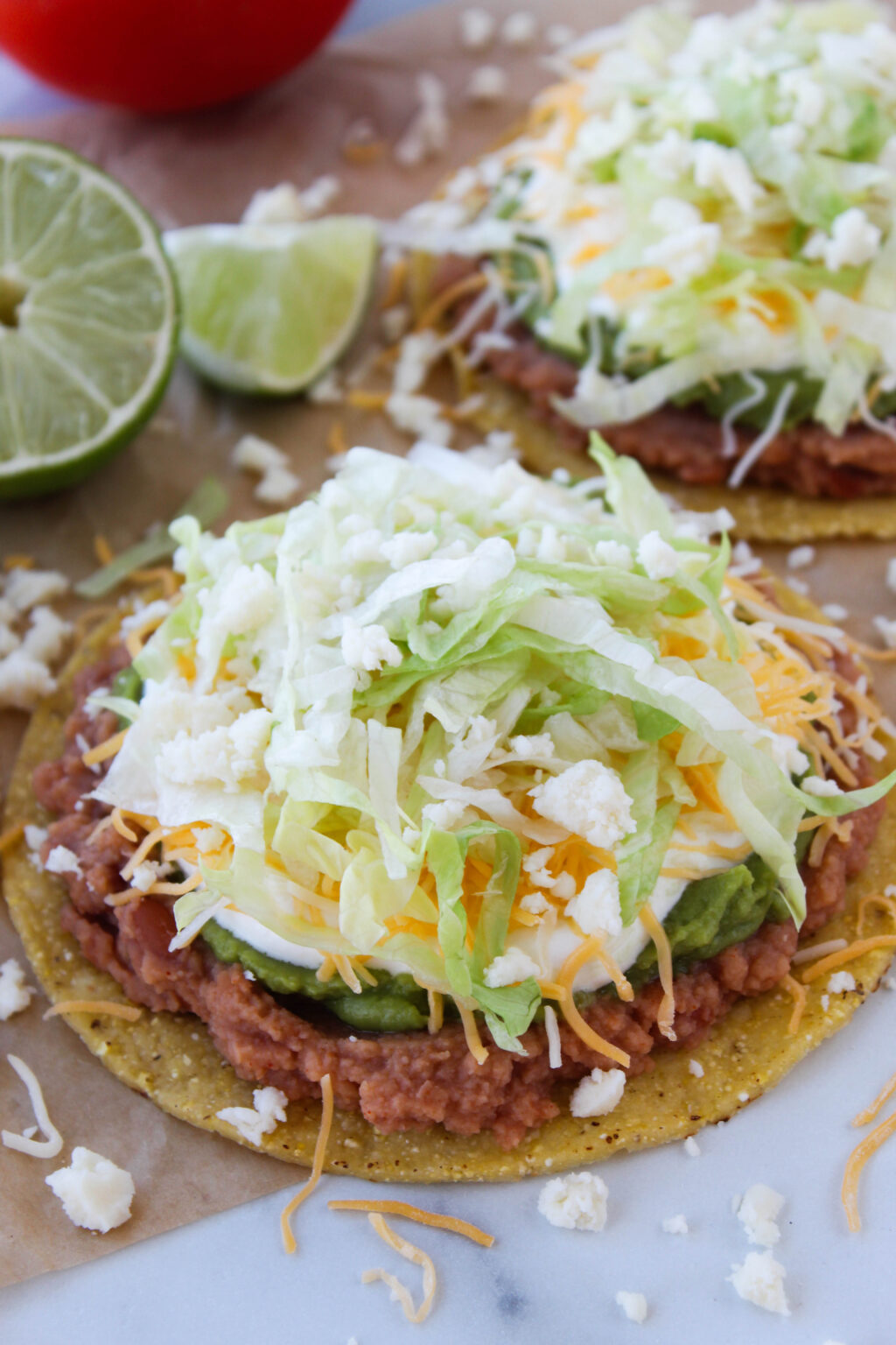 Vegetarian Tostadas - Baking You Happier
