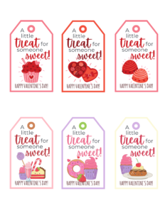A Little Treat for Someone Sweet Free Printable Valentine Gift Tags ...