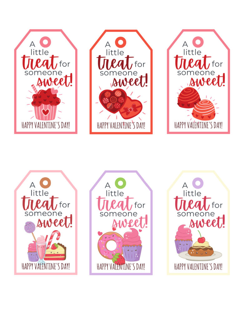 A Little Treat for Someone Sweet Free Printable Valentine Gift Tags ...