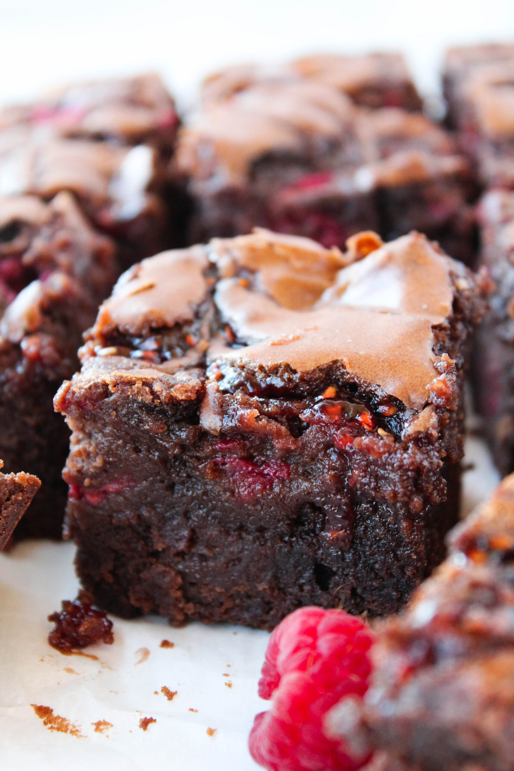 Raspberry Brownies | Baking You Happier