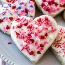Valentine Sugar Cookies - Baking You Happier