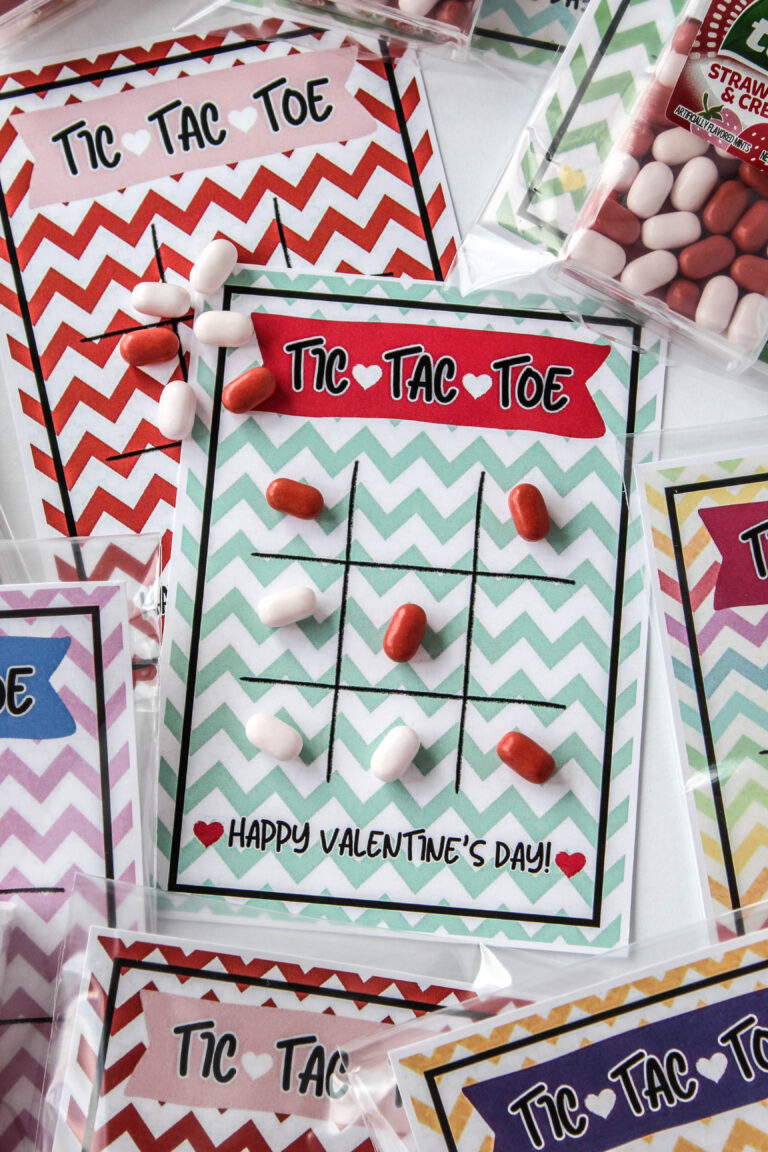 Free Printable Valentine's Day Tic Tac Toe | Baking You Happier
