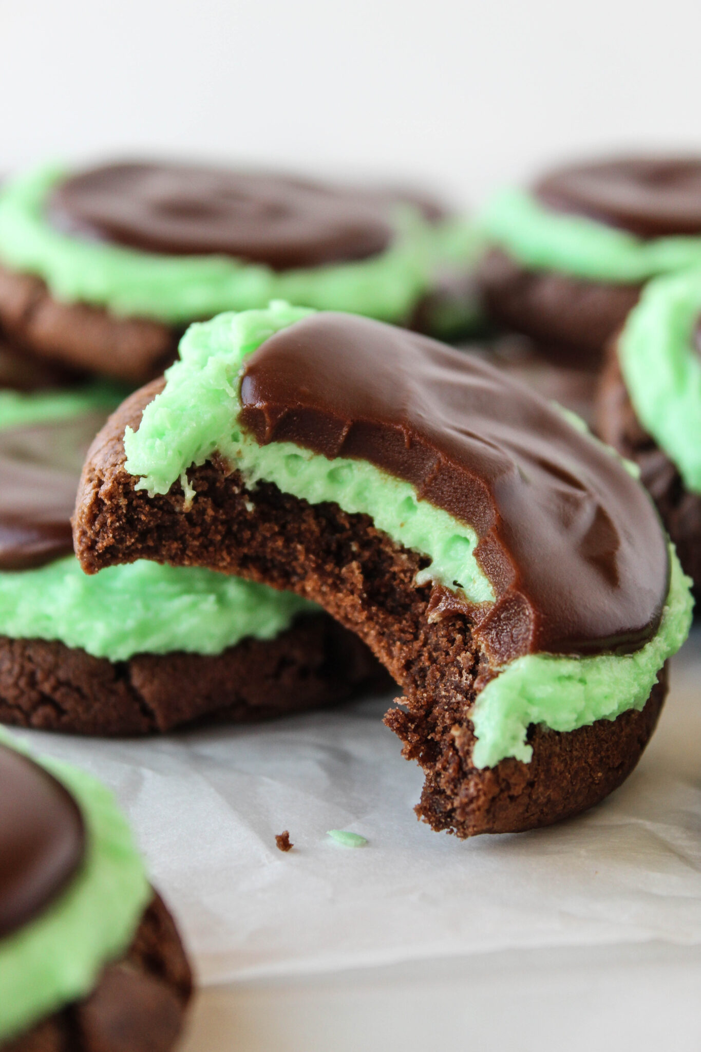 Grasshopper Mint Cookies - Baking You Happier
