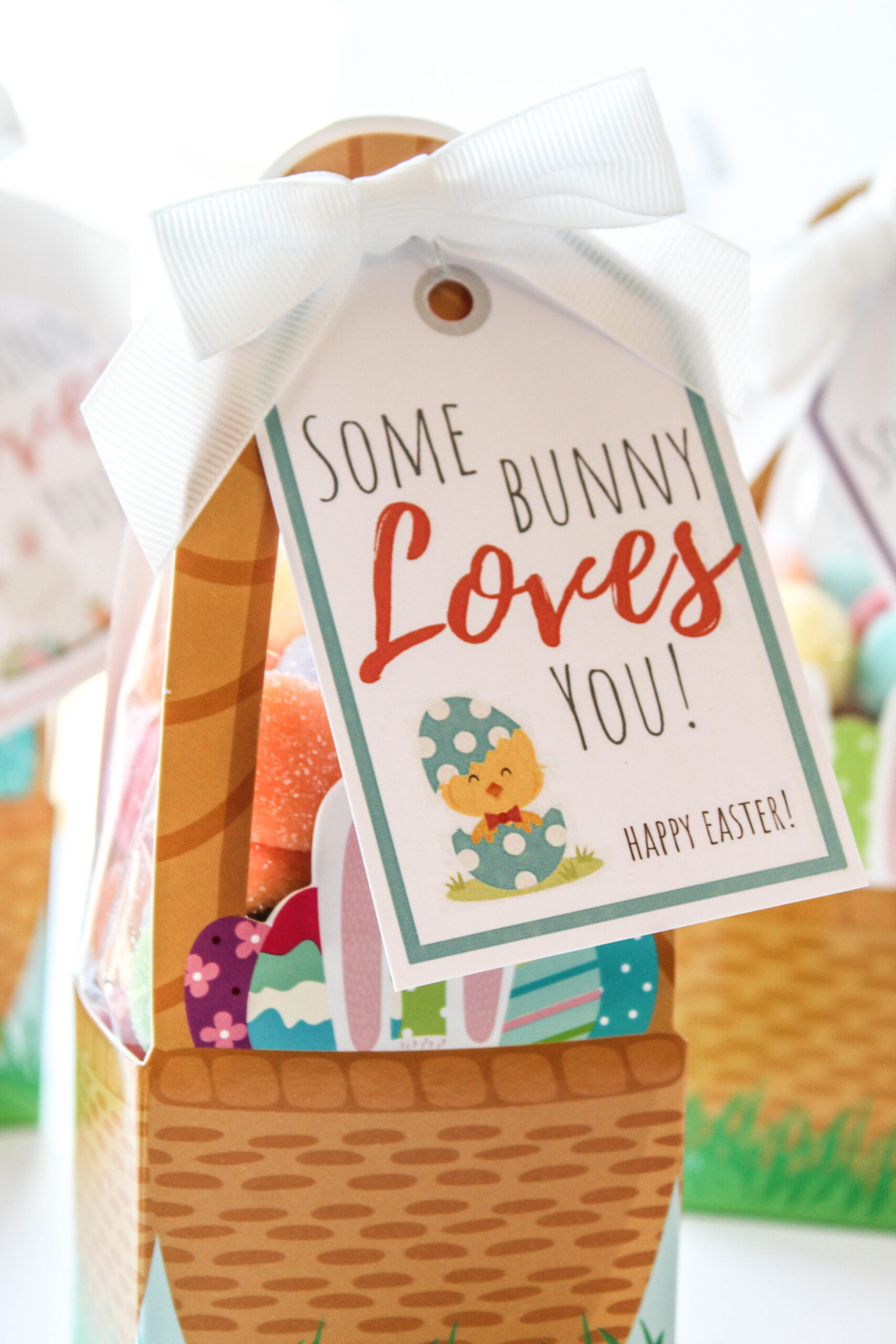 Some Bunny Loves You Free Printable Gift Tag | Baking You Happier