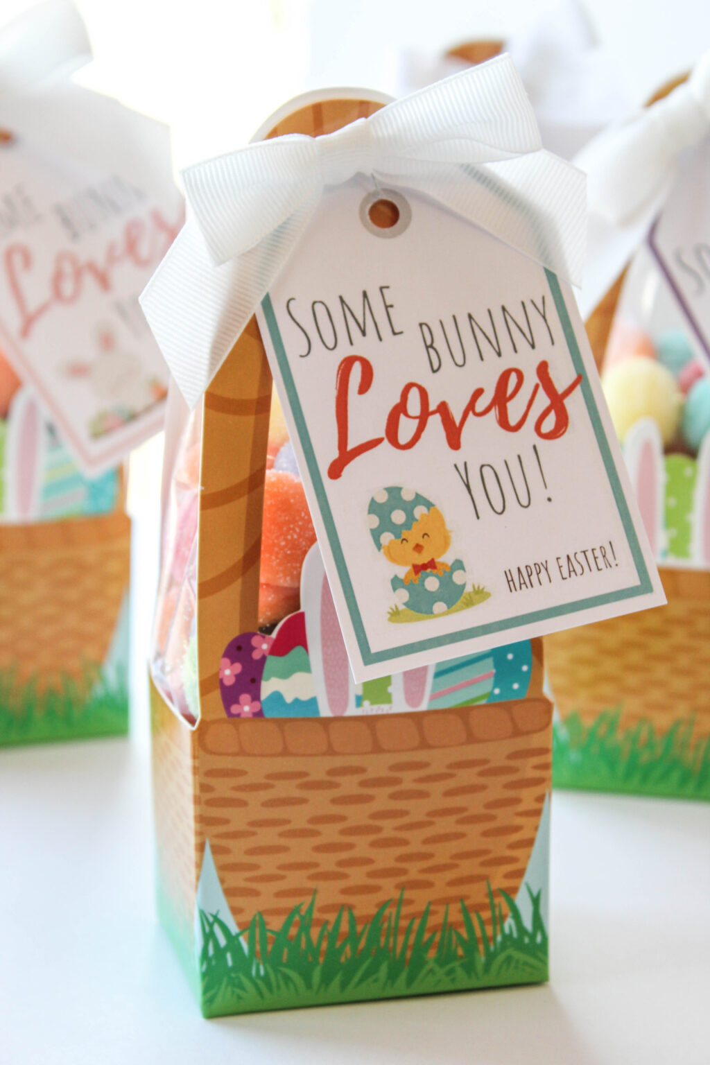 Some Bunny Loves You Free Printable Gift Tag - Baking You Happier