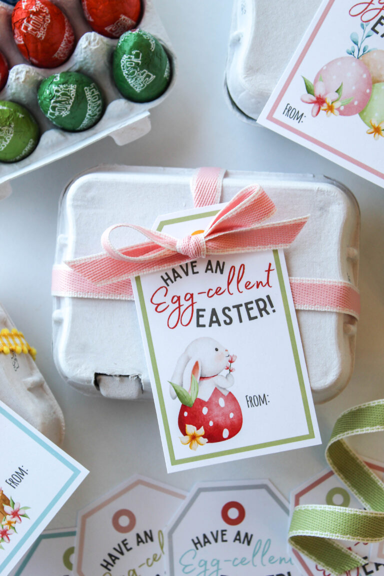 Have an Egg-cellent Easter Free Printable Gift Tags - Baking You Happier