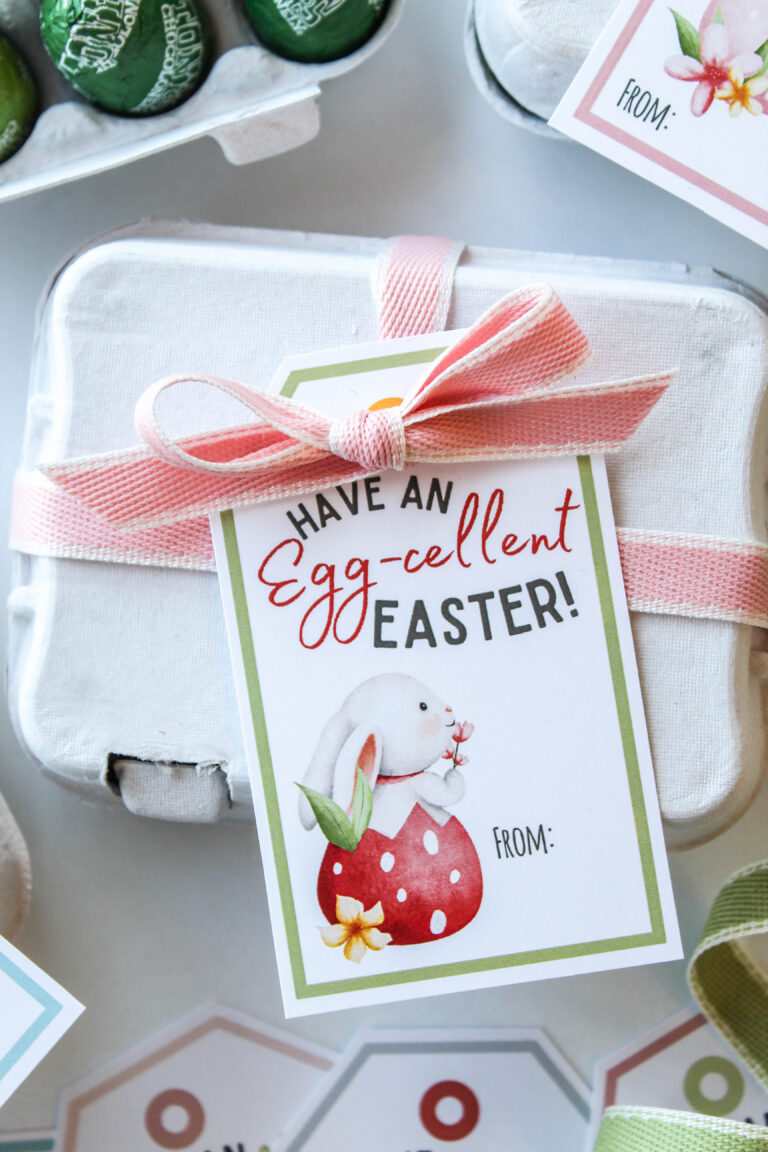 Have an Egg-cellent Easter Free Printable Gift Tags - Baking You Happier