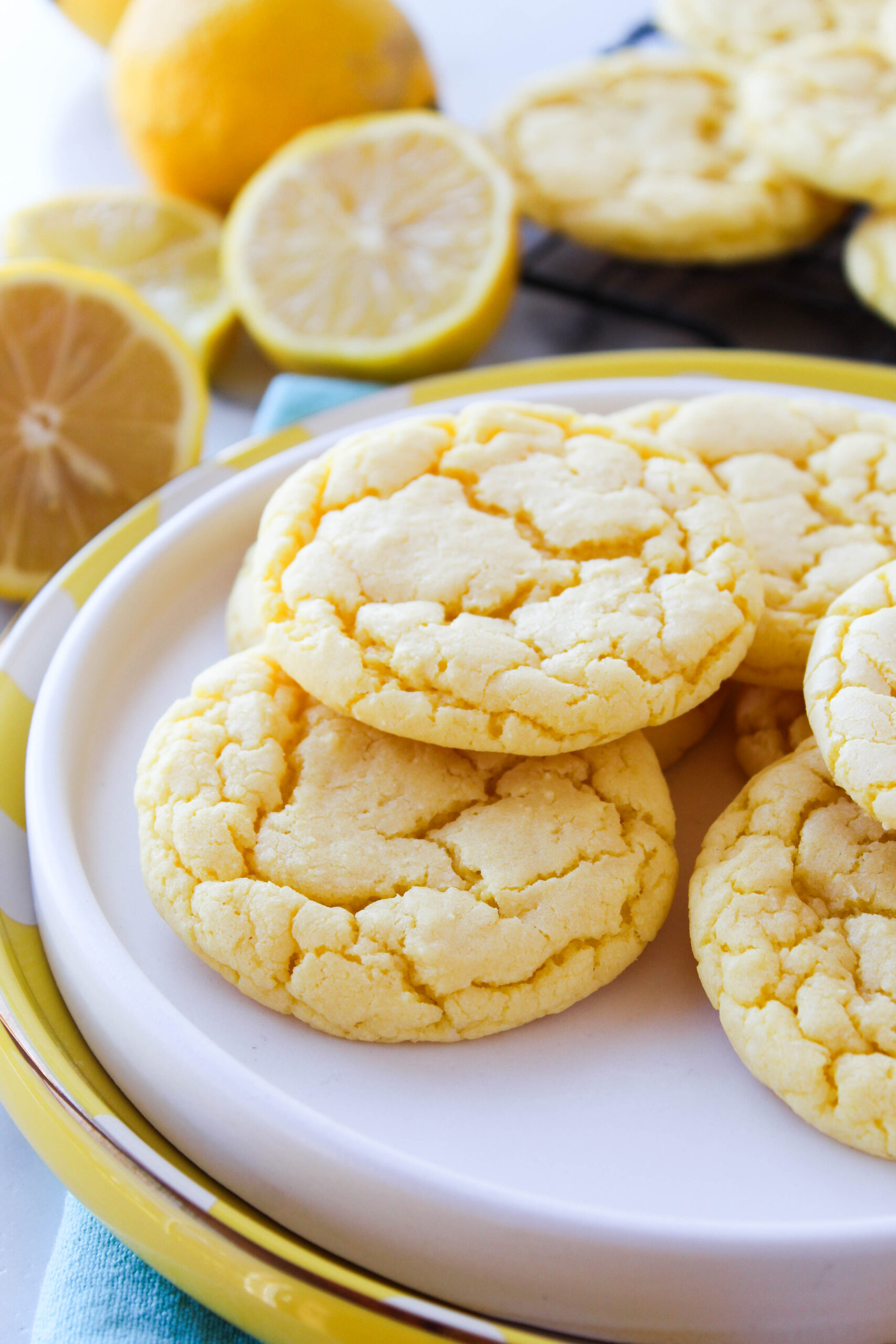 Lemon Cake Mix Cookies | Baking You Happier