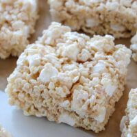 Marshmallow Rice Krispie Treats - Baking You Happier