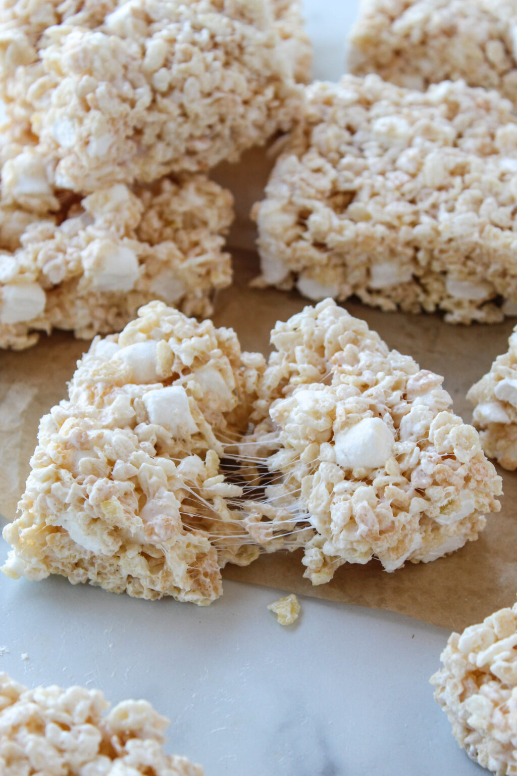 Marshmallow Rice Krispie Treats - Baking You Happier