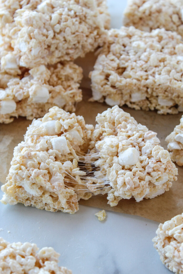Marshmallow Rice Krispie Treats - Baking You Happier