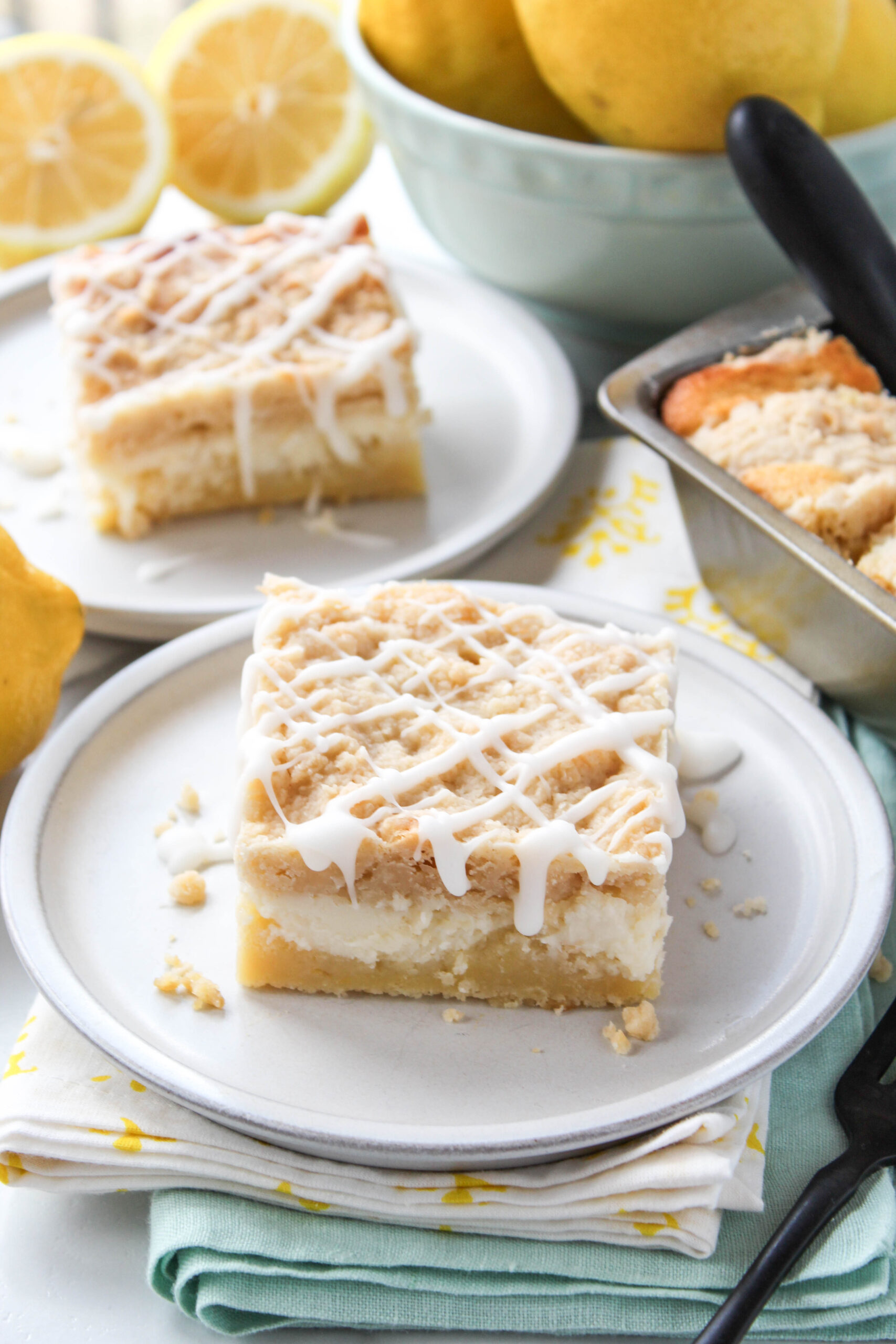 Lemon Cream Cheese Coffee Cake | Baking You Happier