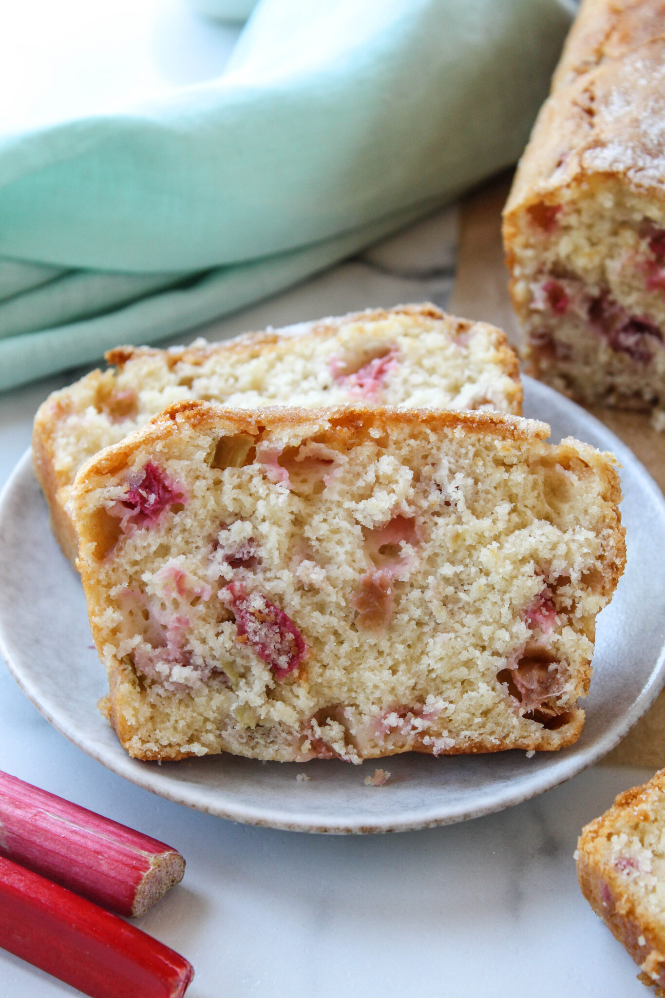 Rhubarb Bread | Baking You Happier