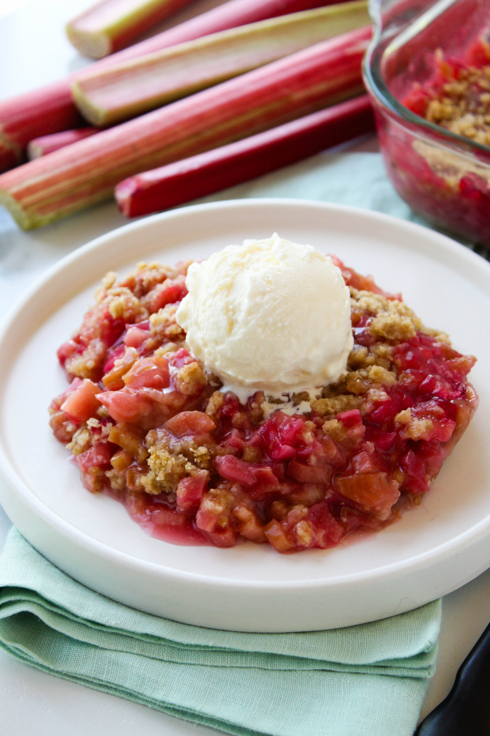 Rhubarb Crisp | Baking You Happier