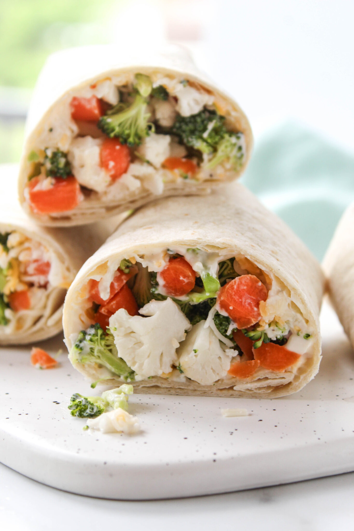 Veggie Pizza Wrap - Baking You Happier