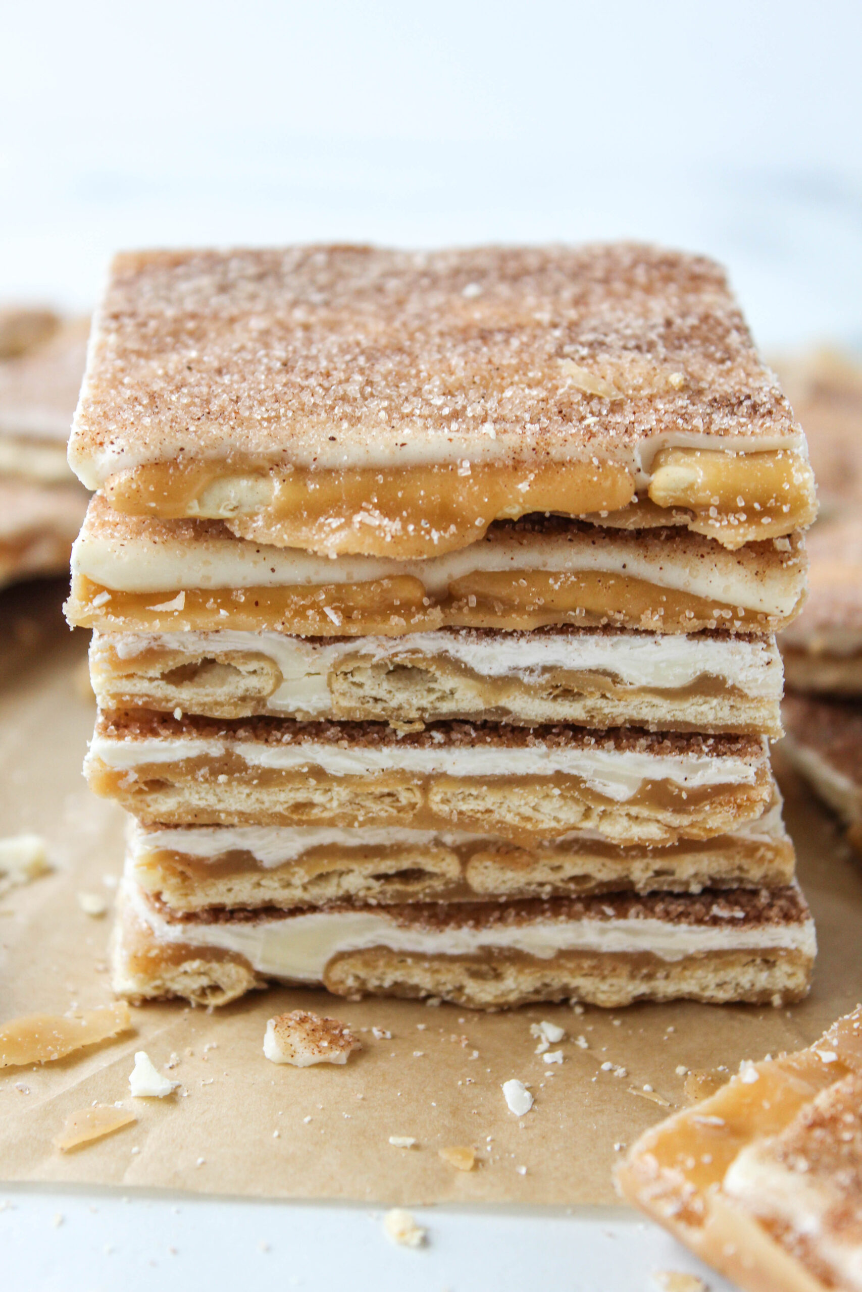 Churro Saltine Toffee | Baking You Happier