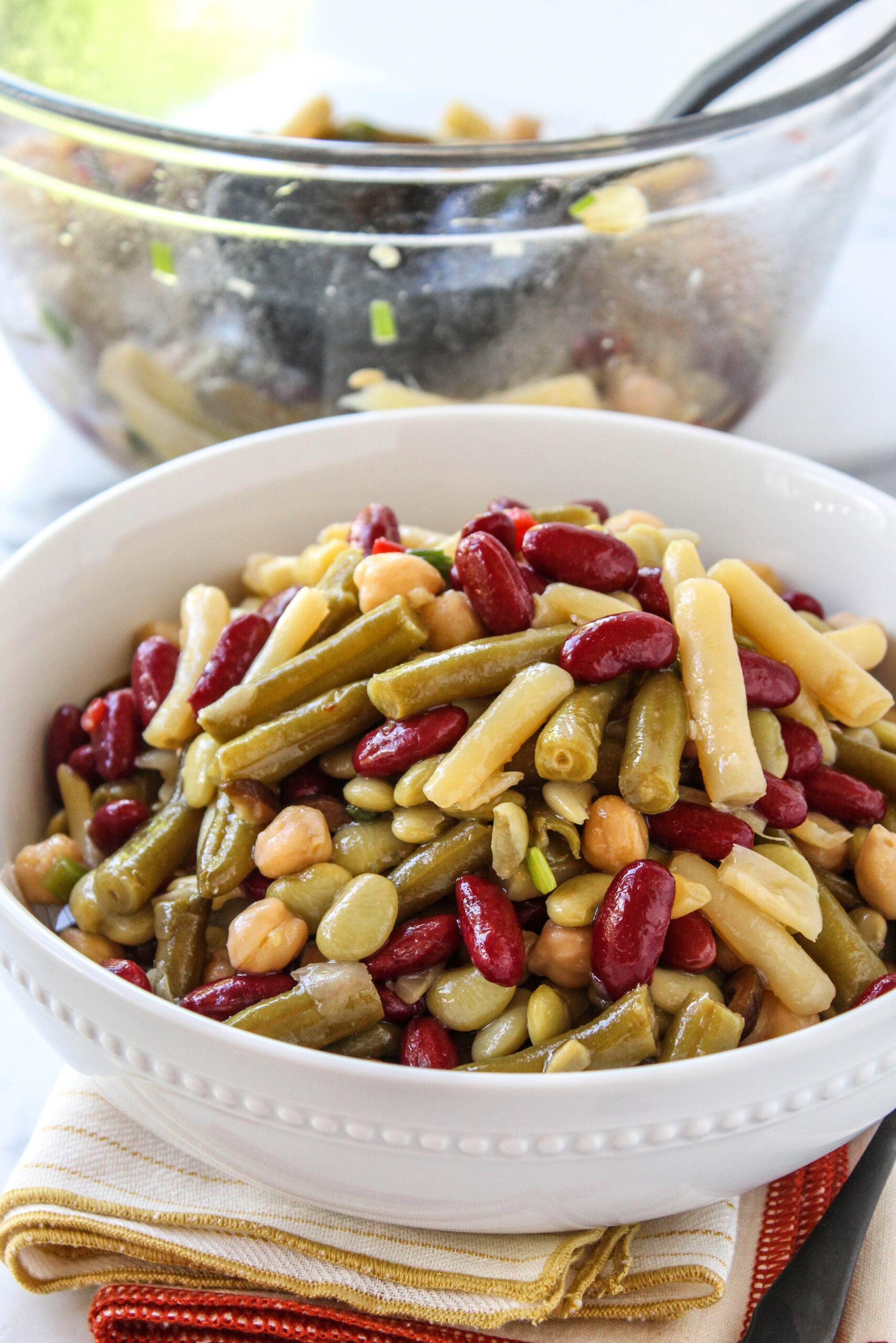 Marinated Bean Salad - Baking You Happier