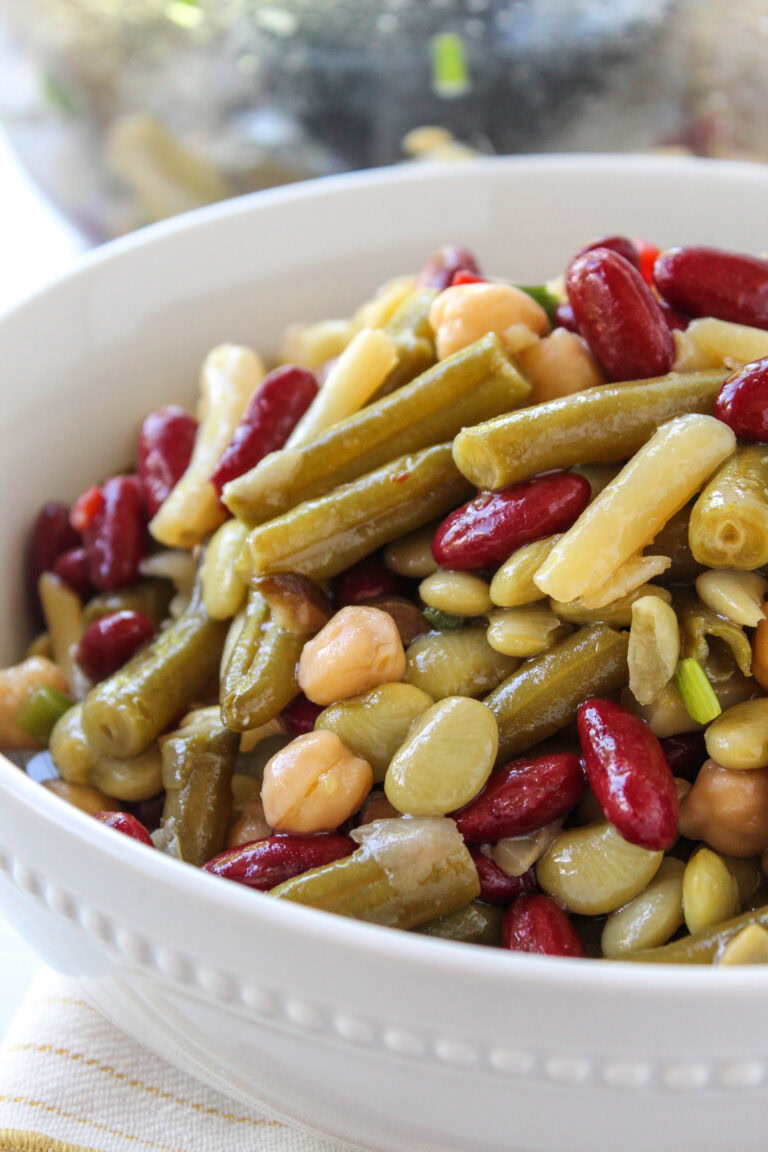 Marinated Bean Salad - Baking You Happier