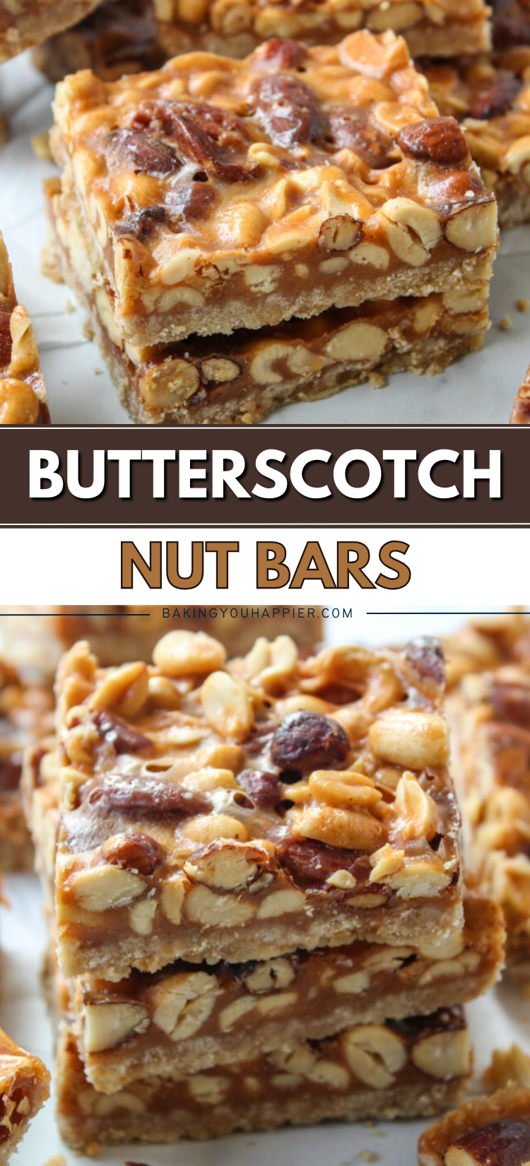 Butterscotch Nut Bars - Baking You Happier