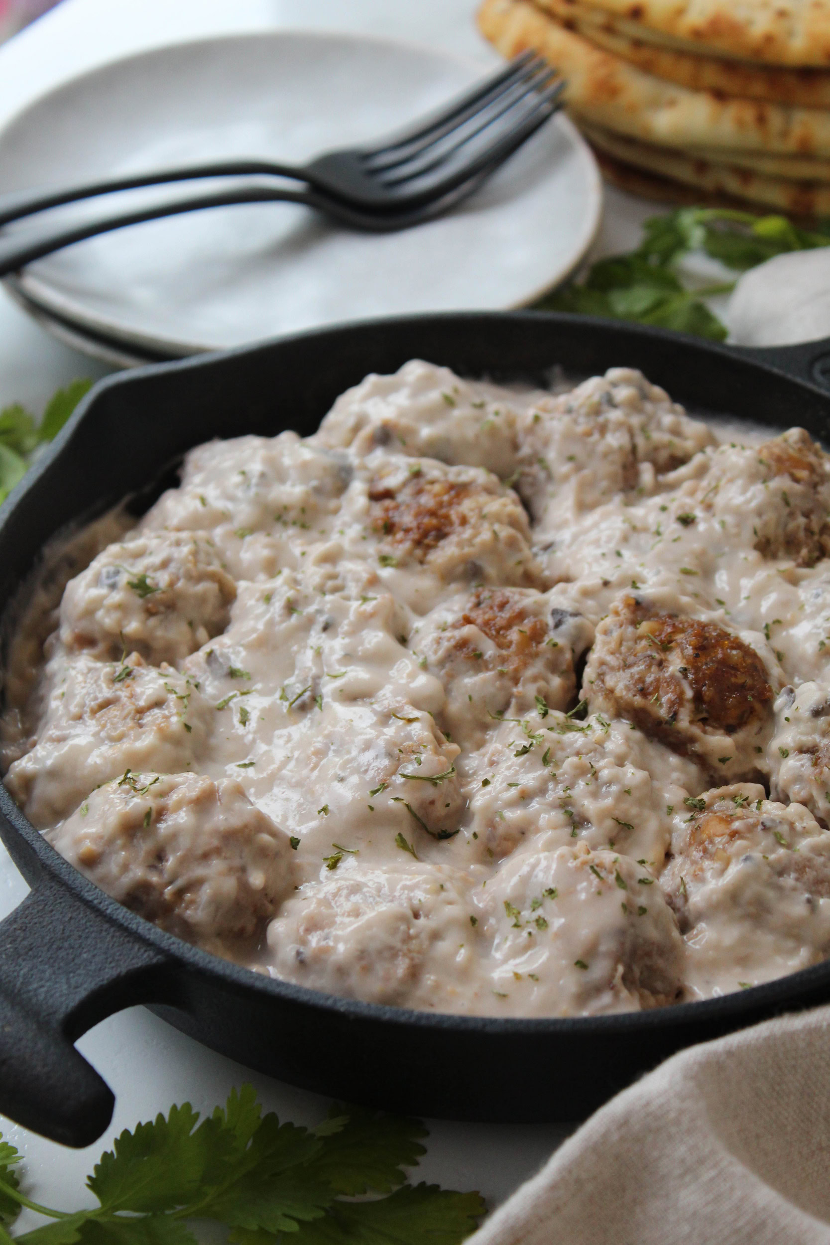 Mock Meatballs - Baking You Happier