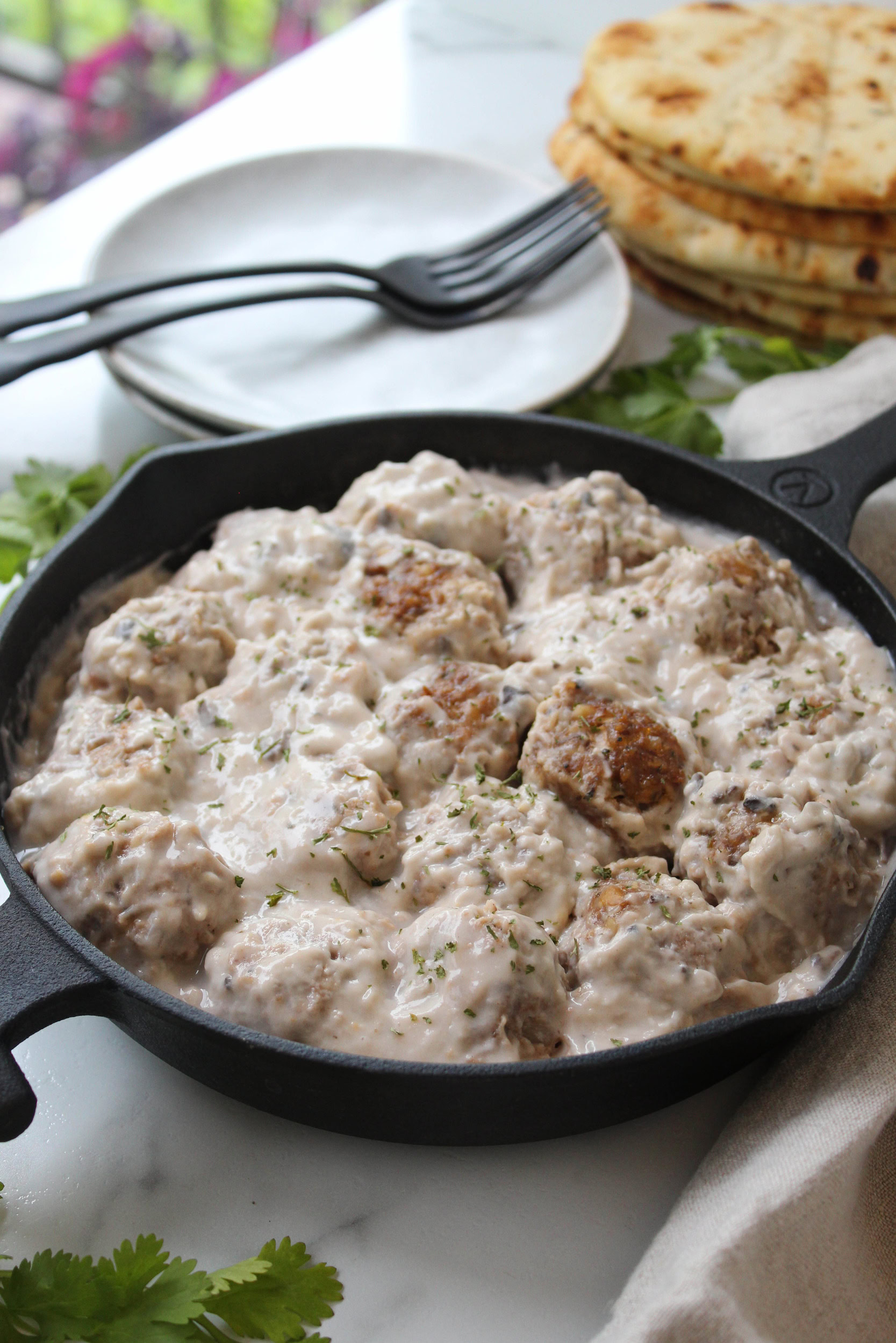 Mock Meatballs - Baking You Happier