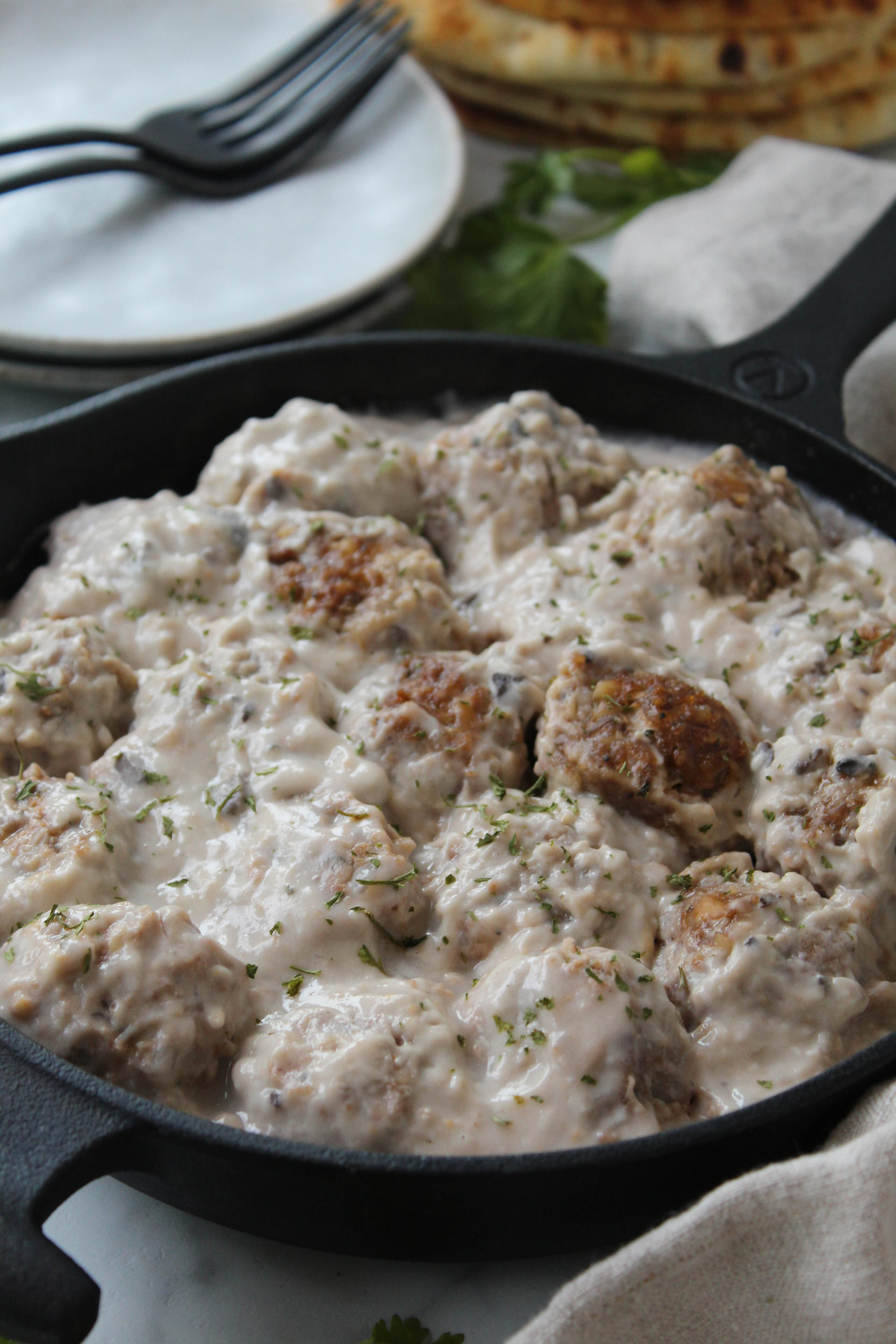Mock Meatballs - Baking You Happier
