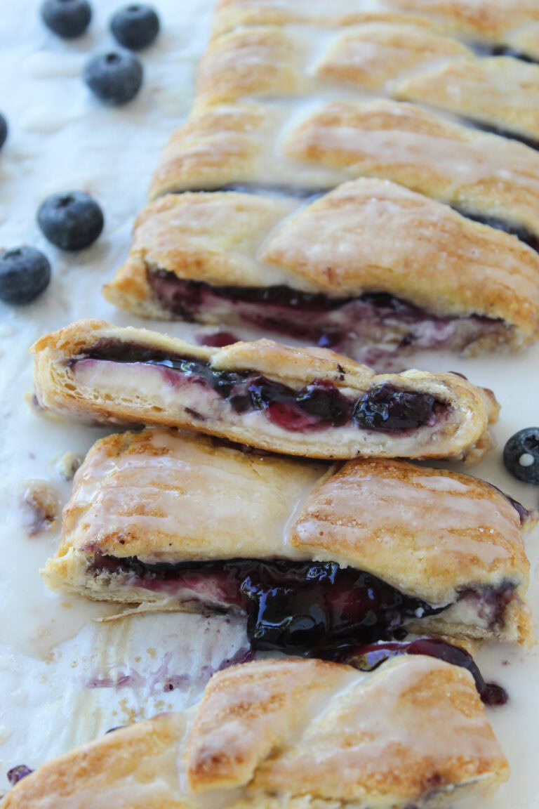 Easy Blueberry Cream Cheese Strudel | Baking You Happier
