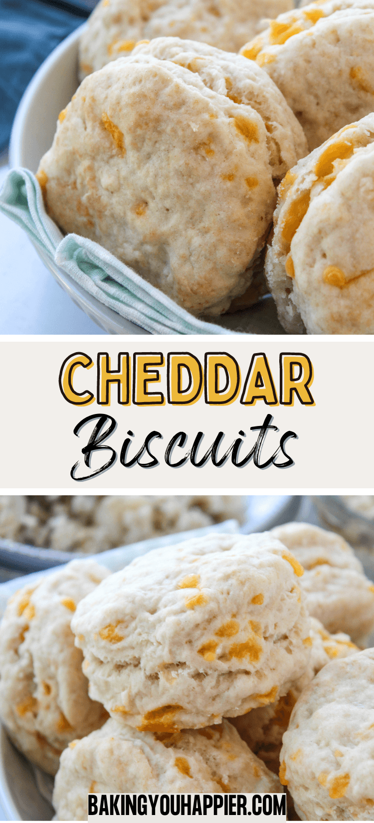 Homemade Cheddar Biscuits - Baking You Happier